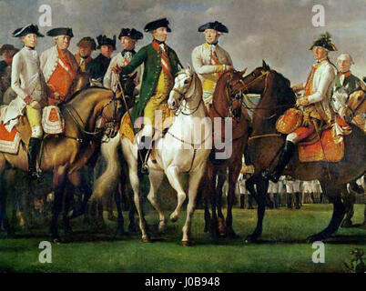 The painting 'Quadal Joseph II. Franz II. Munchendorf' depicts ...