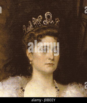 Nicholas II of Russia and Alexandra Fyodorovna in Russian dress. Museum ...