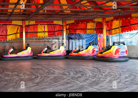 Dodgem cars awaiting customers at a funfair Stock Photo - Alamy