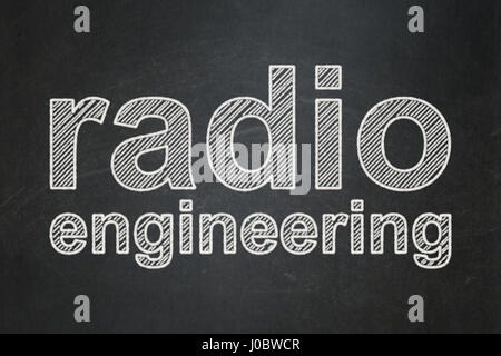 Science concept: Radio Engineering on computer keyboard background ...