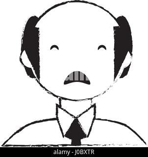 skecth man bald sad face Stock Vector Image & Art - Alamy