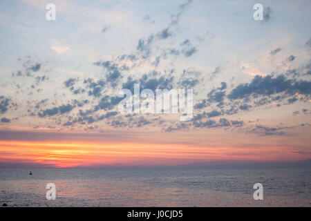 colorful sunset over Adriatic sea Stock Photo - Alamy