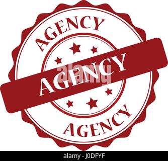 agency stamp. agency sign. round grunge label Stock Vector Image & Art ...