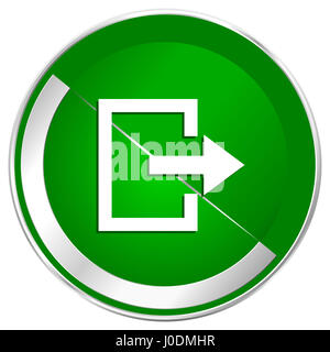 green emergency exit button to open door press here Stock Photo ...