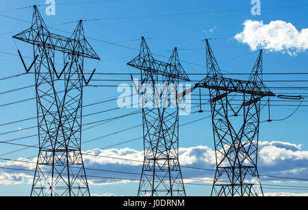 power grid lines Arizona Stock Photo - Alamy