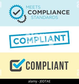 In Compliance Graphic Shows that it Meets Compliant Standards Stock ...