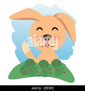winking dog cartoon illustration Stock Vector Art & Illustration ...