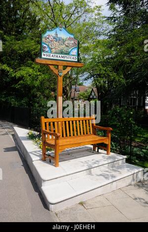 Village Sign, Wheathampstead, Hertfordshire Stock Photo - Alamy