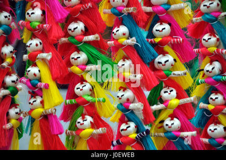 Handmade jute dolls, colourful handicrafts on during Handicraft Fair in ...