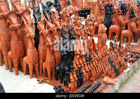 Terracotta art statue, kolkata, west bengal, india, asia Stock Photo ...