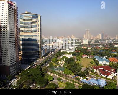 Philippines, Manila, Pasig City Business Area Skyline Stock Photo ...