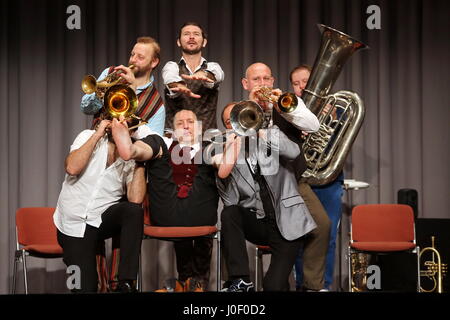 Mnozil Brass, Austrian brass septet, concert and music comedy program ...
