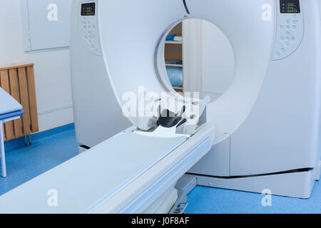 Close up of an examination table of a CT scanner Stock Photo - Alamy