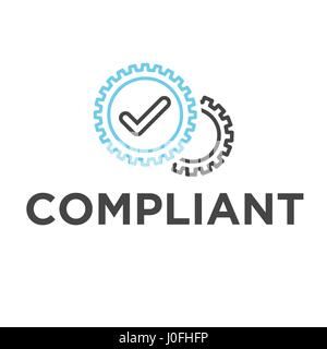In Compliance Graphic Shows that it Meets Compliant Standards Stock ...