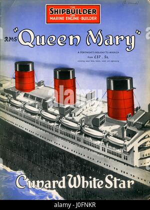 Cunard White Star, RMS Queen Mary, Bedroom Stock Photo - Alamy
