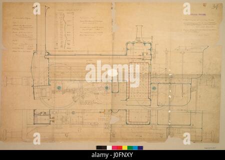 Locomotive passenger engine, sections Stock Photo - Alamy