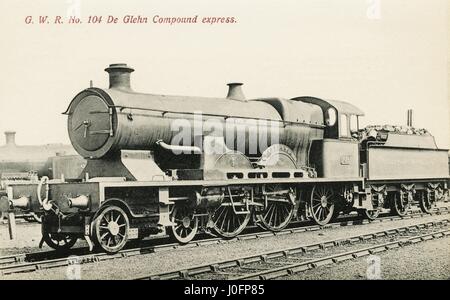 The GWR de Glehn compound locomotive 104, depicted in the 1907 'Boys ...
