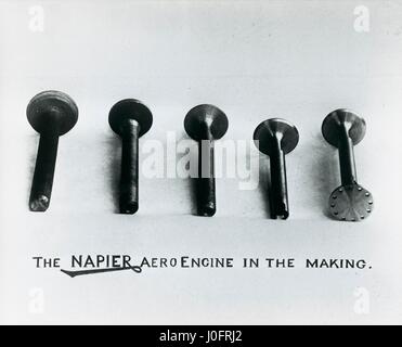 The Napier aero engine in the making pair of master connecting rod ...