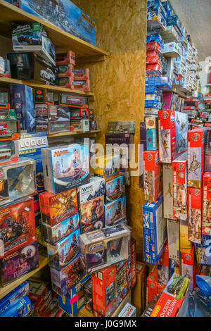 The interior of 'The Albatross' traditional old-fashioned toy, hobby ...