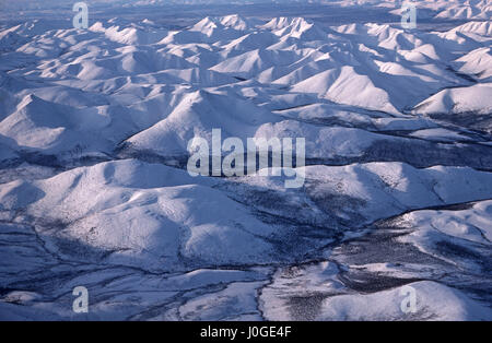 Aerial views of Mackenzie Mountains. The Mackenzie Mountains are a ...