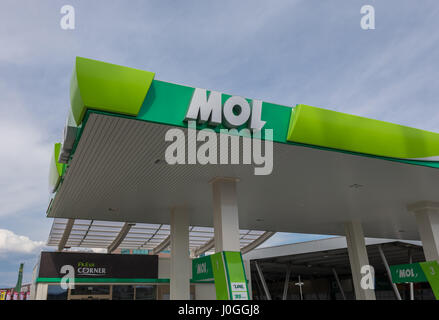 MOL gas station (detail Stock Photo - Alamy