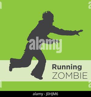 Zombie Silhouette side view images Stock Vector Image & Art - Alamy