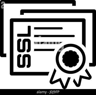 SSL Certificates Icon. Flat Design Stock Vector Image & Art - Alamy