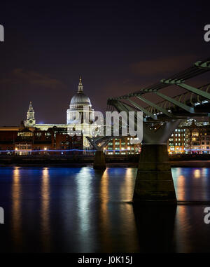 A beautiful view of St Paul's dome on a cloudy day in London, The UK ...