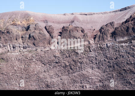 Volcanic rock inside the crater of Vesuvius Stock Photo - Alamy