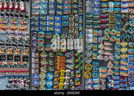 Magnets for sale on the Old Town of Dubrovnik city, Croatia Stock Photo ...