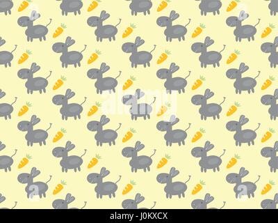 Cute donkey pattern for fabric print Stock Vector Image & Art - Alamy