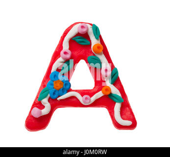 red Plasticine textured background Stock Photo - Alamy