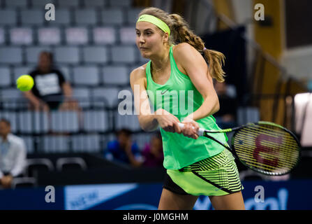 BIEL, SWITZERLAND - APRIL 9 : Antonia Lottner in action at the 2017 ...
