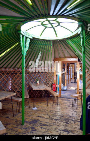 Yurt Cafe - cafe inside a mongolian yurt and St Katherine's Precinct ...