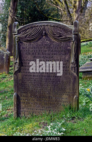 Victorian gravestone. Church of Saint Michael and Saint Lawrence ...