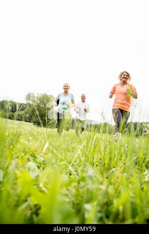 jogging people group have fun Stock Photo - Alamy