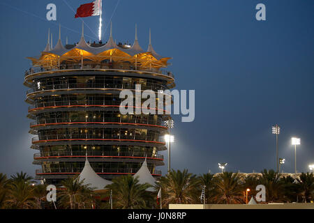 The Sakhir Tower Bahrain International Circuit Stock Photo - Alamy