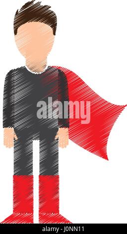 super hero with layer Stock Vector Image & Art - Alamy