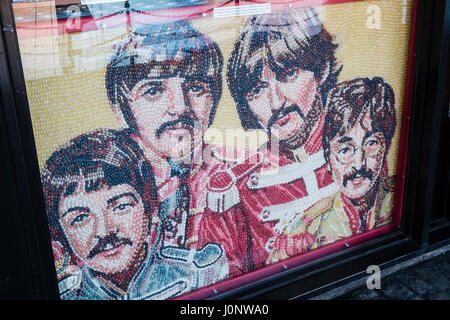The,Beatles,The Beatles,art,made,from,jelly,beans,sweets,candy,Albert ...