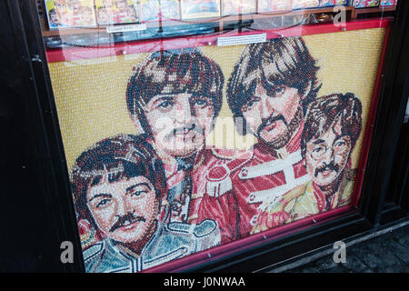 The,Beatles,The Beatles,art,made,from,jelly,beans,sweets,candy,Albert ...