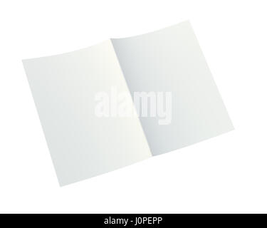 close up of a crumpled unfolded piece of paper. 3d rendering Stock ...