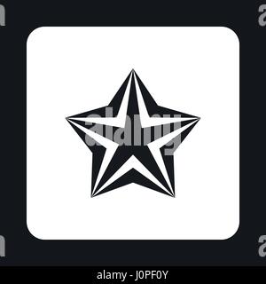 Convex star icon, simple style Stock Vector Image & Art - Alamy