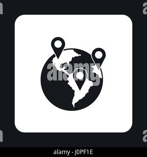 Planet JPS signs icon, simple style Stock Vector Image & Art - Alamy