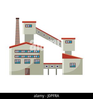 Processing plant icon, cartoon style Stock Vector Art & Illustration ...