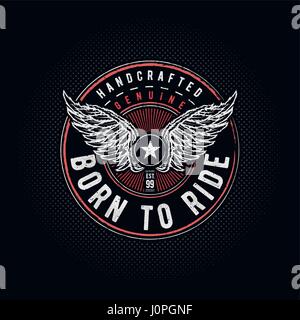 Motorcycle label t-shirt design Stock Vector Image & Art - Alamy