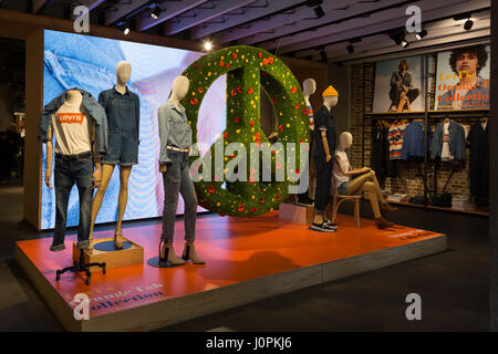 Levi's store, Regent Street, London, England, U.K Stock Photo ...