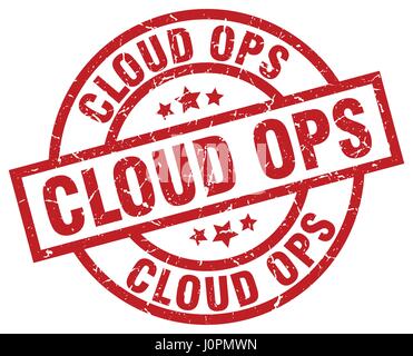 cloud ops sign. cloud ops grunge red stamp. Label Stock Vector Image ...