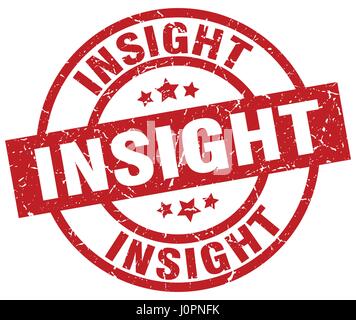 insight red round grunge stamp on white Stock Vector Image & Art - Alamy