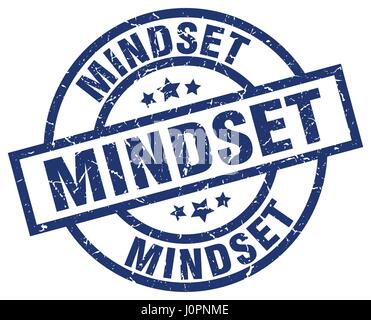 mindset blue round grunge stamp Stock Vector Image & Art - Alamy