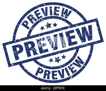 preview blue round stamp Stock Vector Image & Art - Alamy